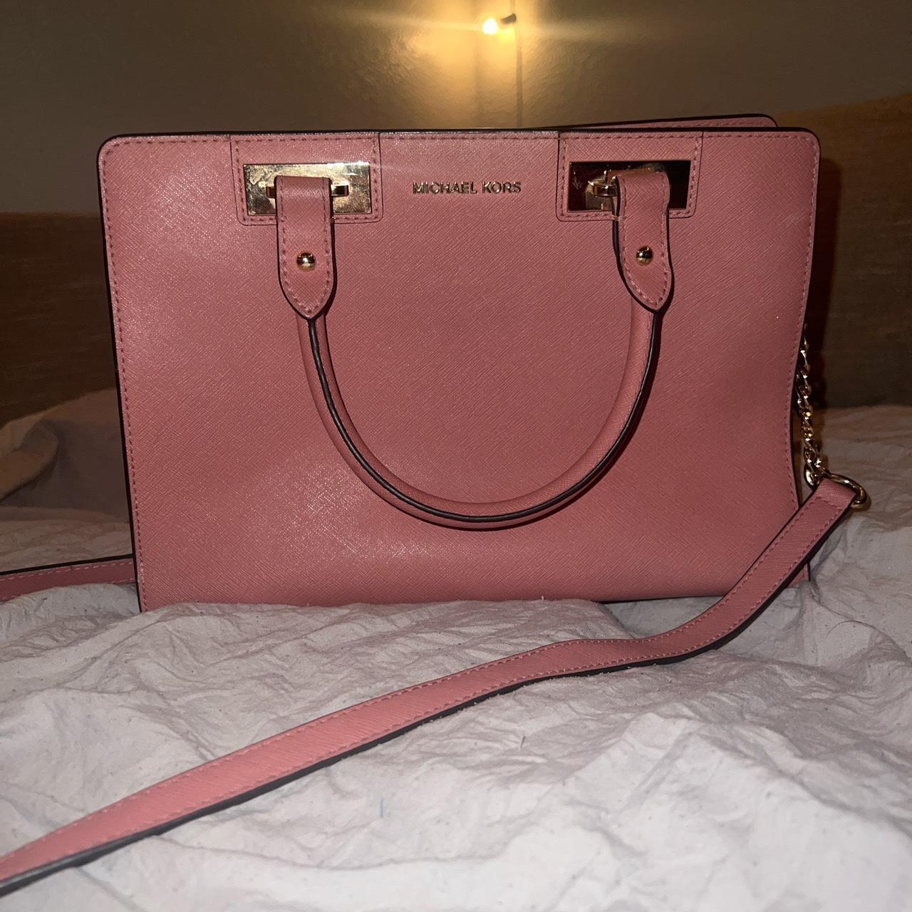 Michael kors pink purse In good condition, some... - Depop