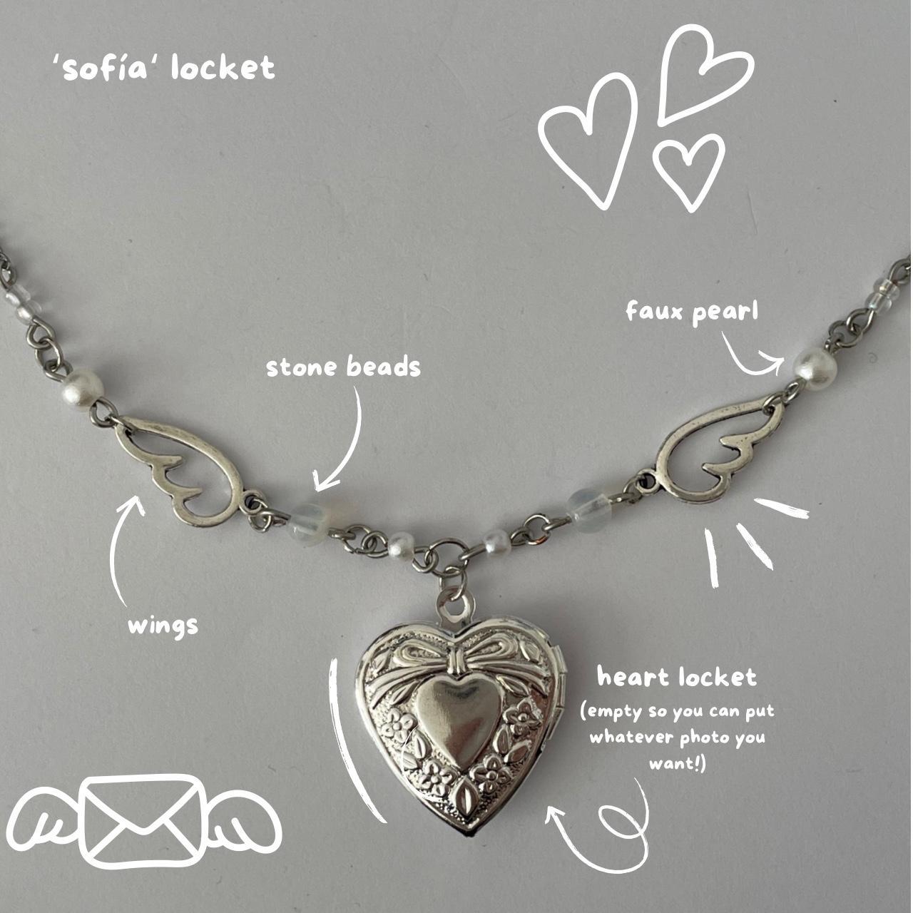 ‘sofía’ locket 🤍 $2 untracked aus shipping 🤍... - Depop