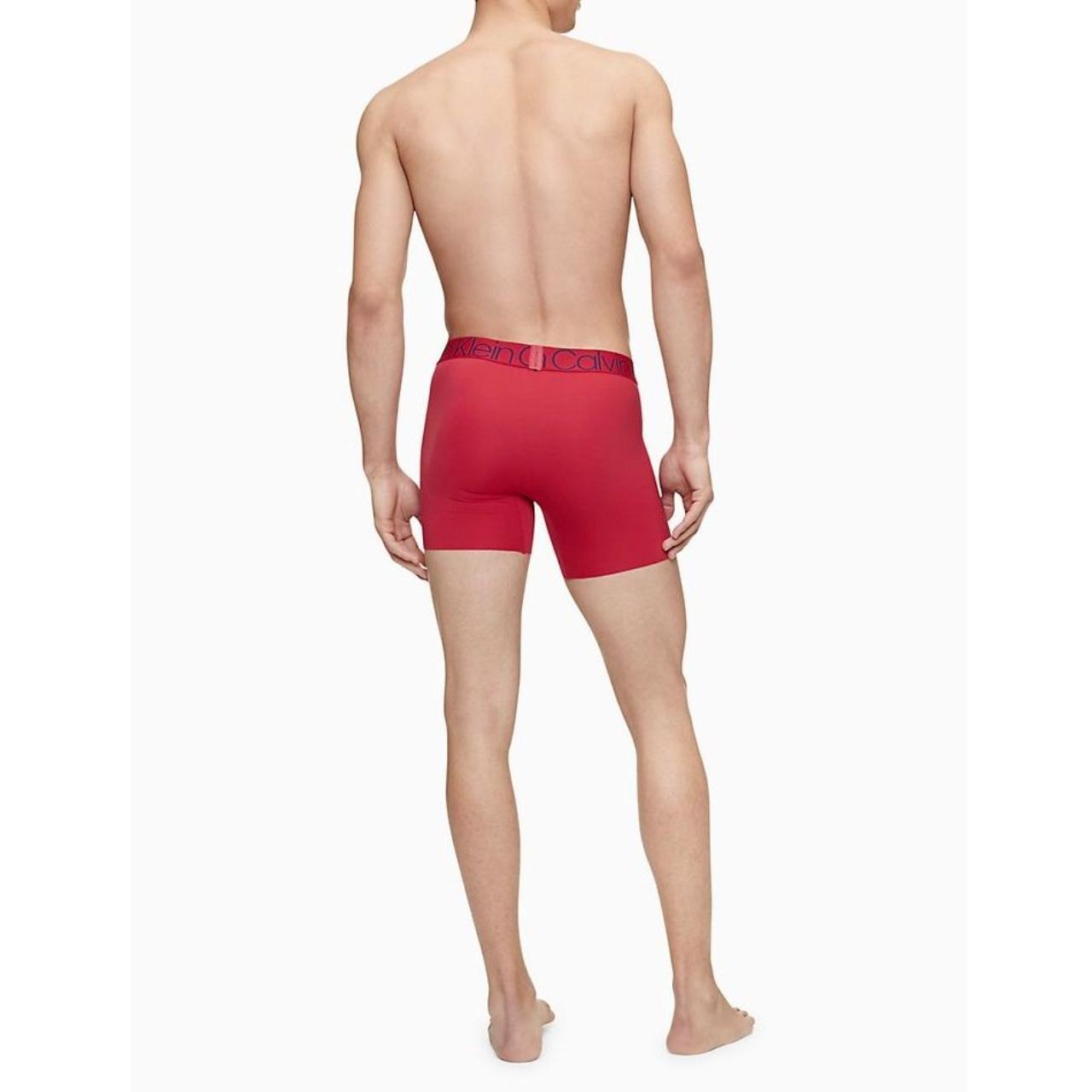 Calvin Klein Mens Red Boxers And Briefs Depop