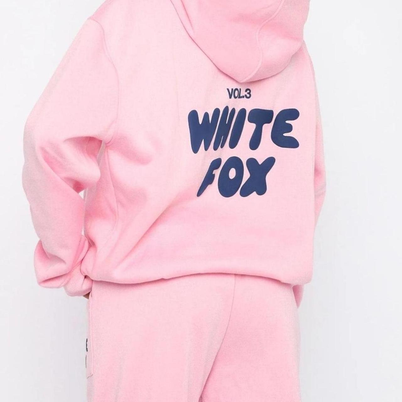White Fox Vol. 3 pink hoodie - Depop