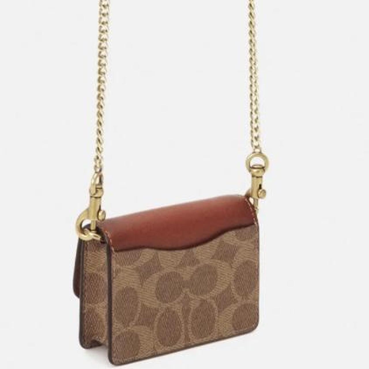 Coach SIGNATURE HALF FLAP CARD CASE -... - Depop