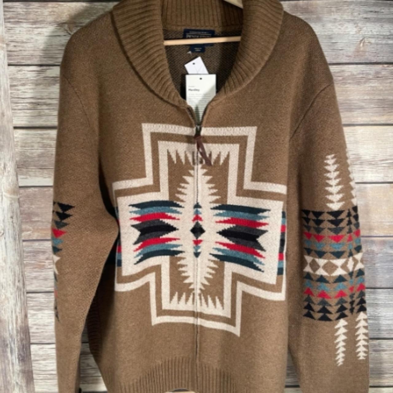 Pendleton Men's Harding Zip Lambswool Cardigan "NWT"... | Depop