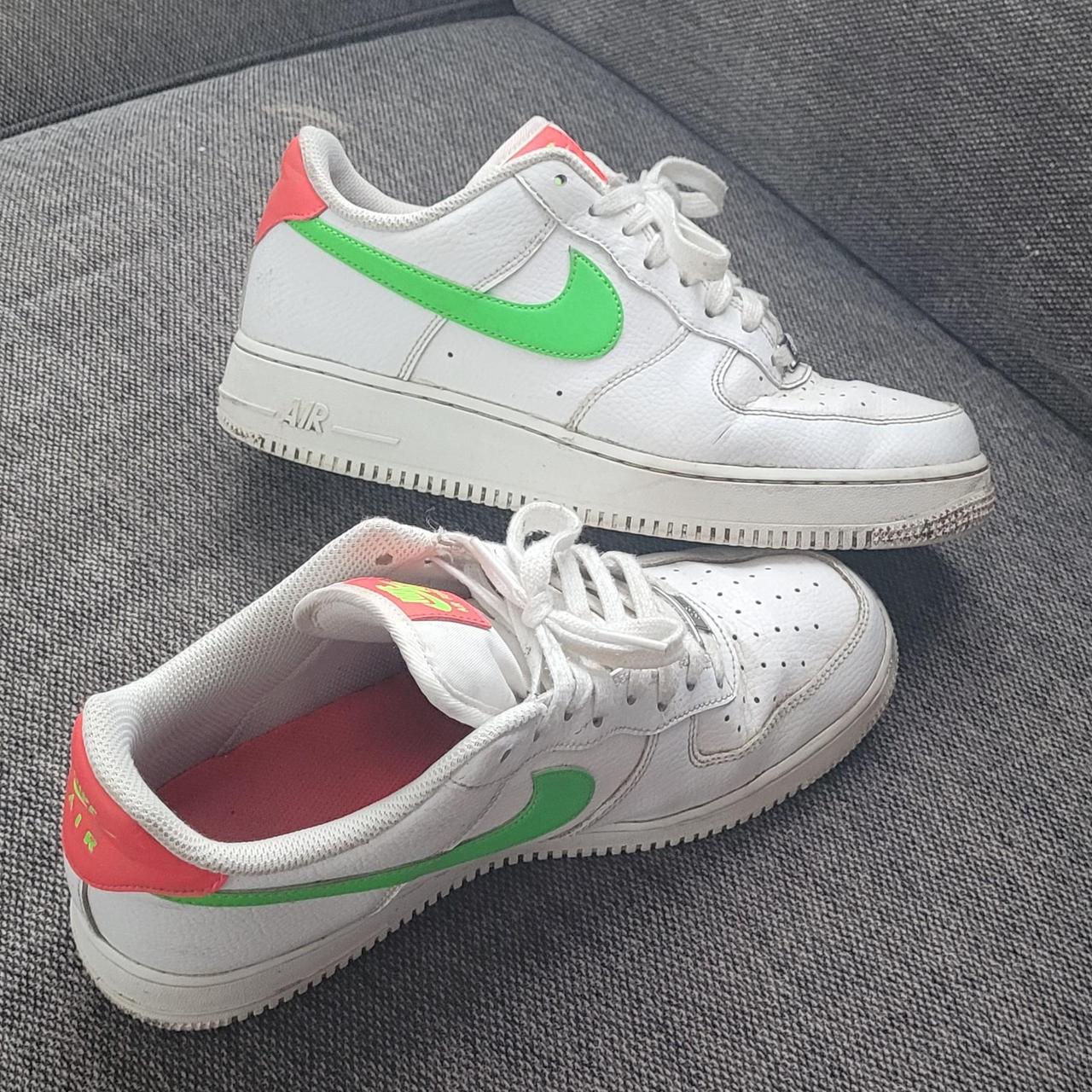Nike air force 1 watermelons. Slight wear shown, but... - Depop