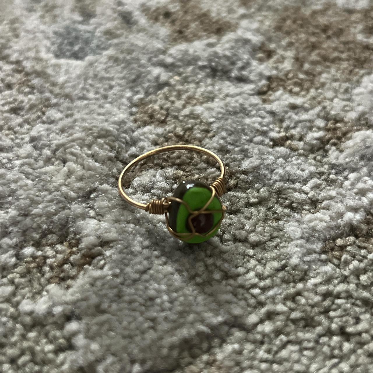 handmade avocado ring🥑 -handmade - Depop