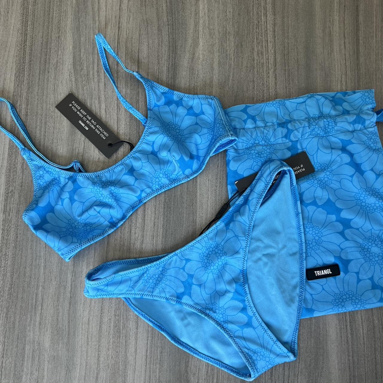 Triangl Women's Blue Bikinis-and-tankini-sets | Depop
