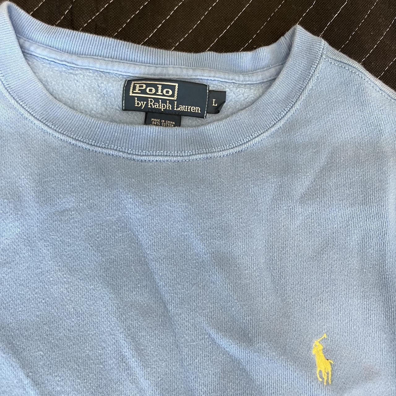 Polo Ralph Lauren baby blue crewneck - Depop