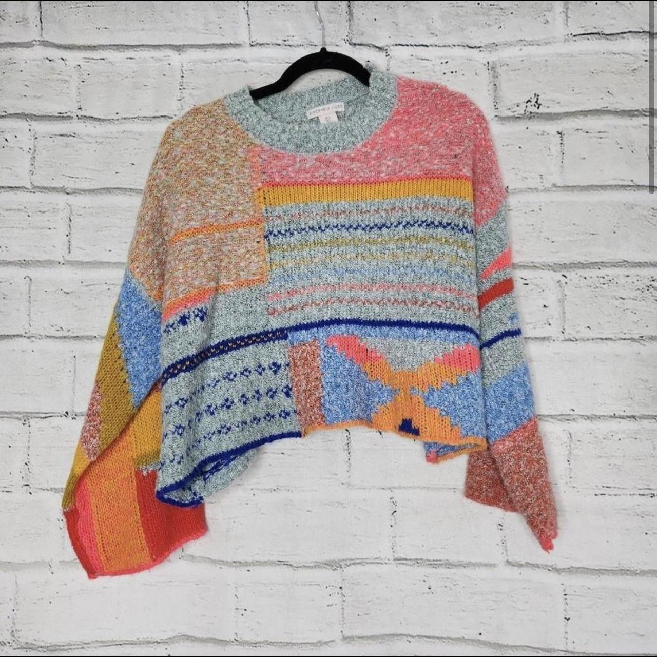 Sincerely Jules multicolor women’s sweater Size:... - Depop