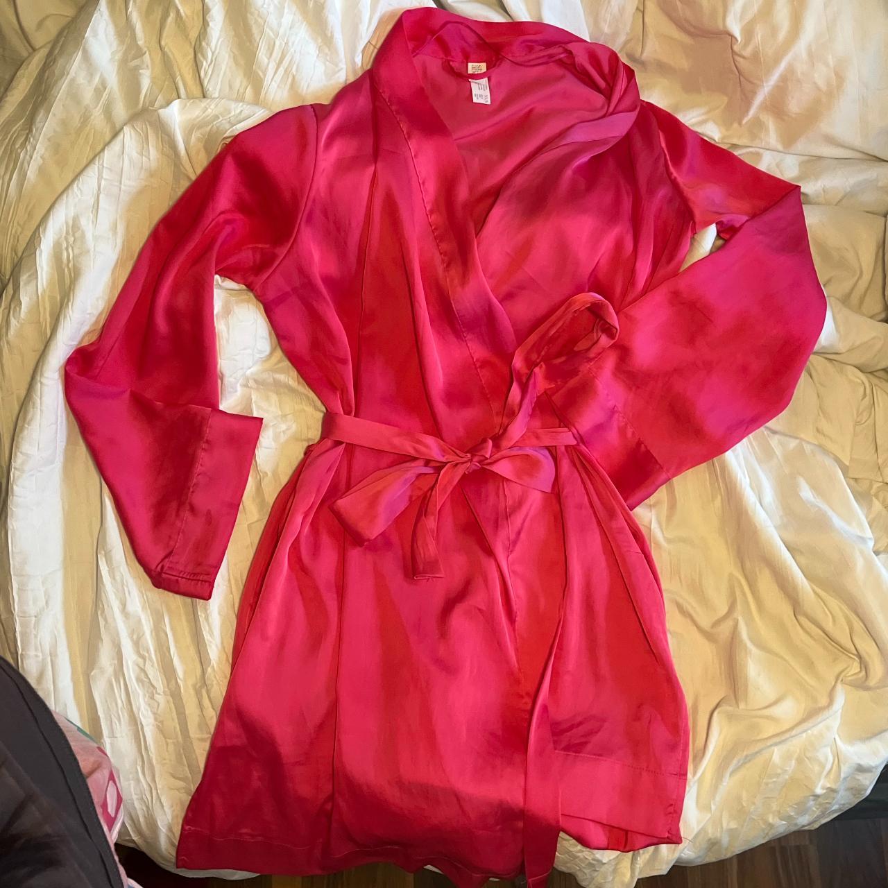 Stars Above Women's Red and Pink Robe | Depop