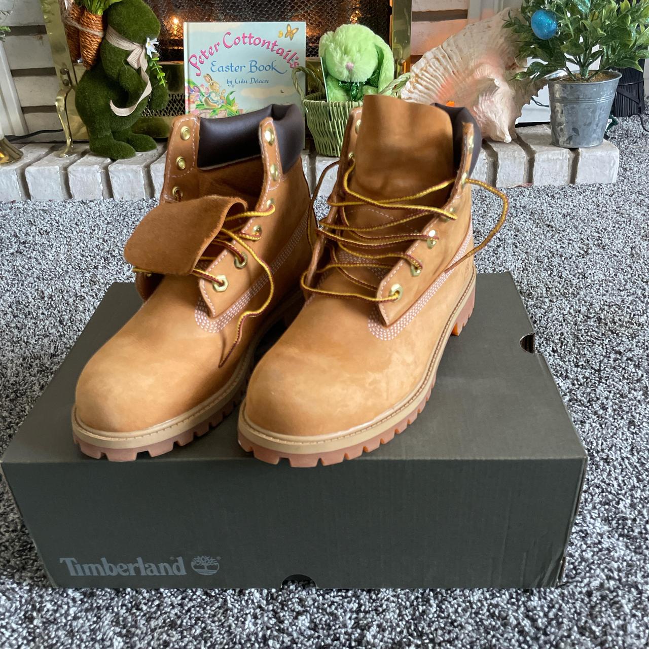 PRICE IS FIRM timbs size 5M, super clean only have... - Depop