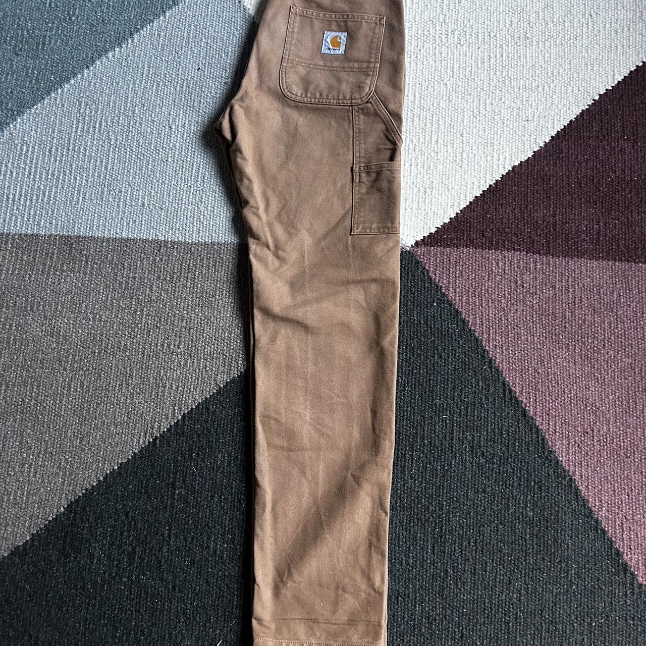 Carhartt brown cargos medium baggy fit Size: 30... - Depop
