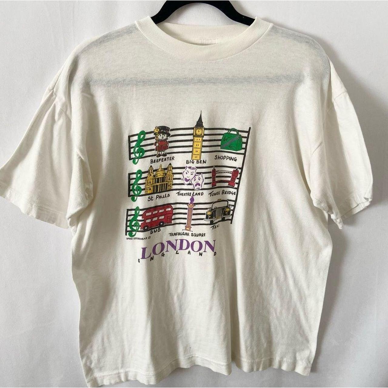 Vintage 80s London graphic shirt 1980s Single... - Depop