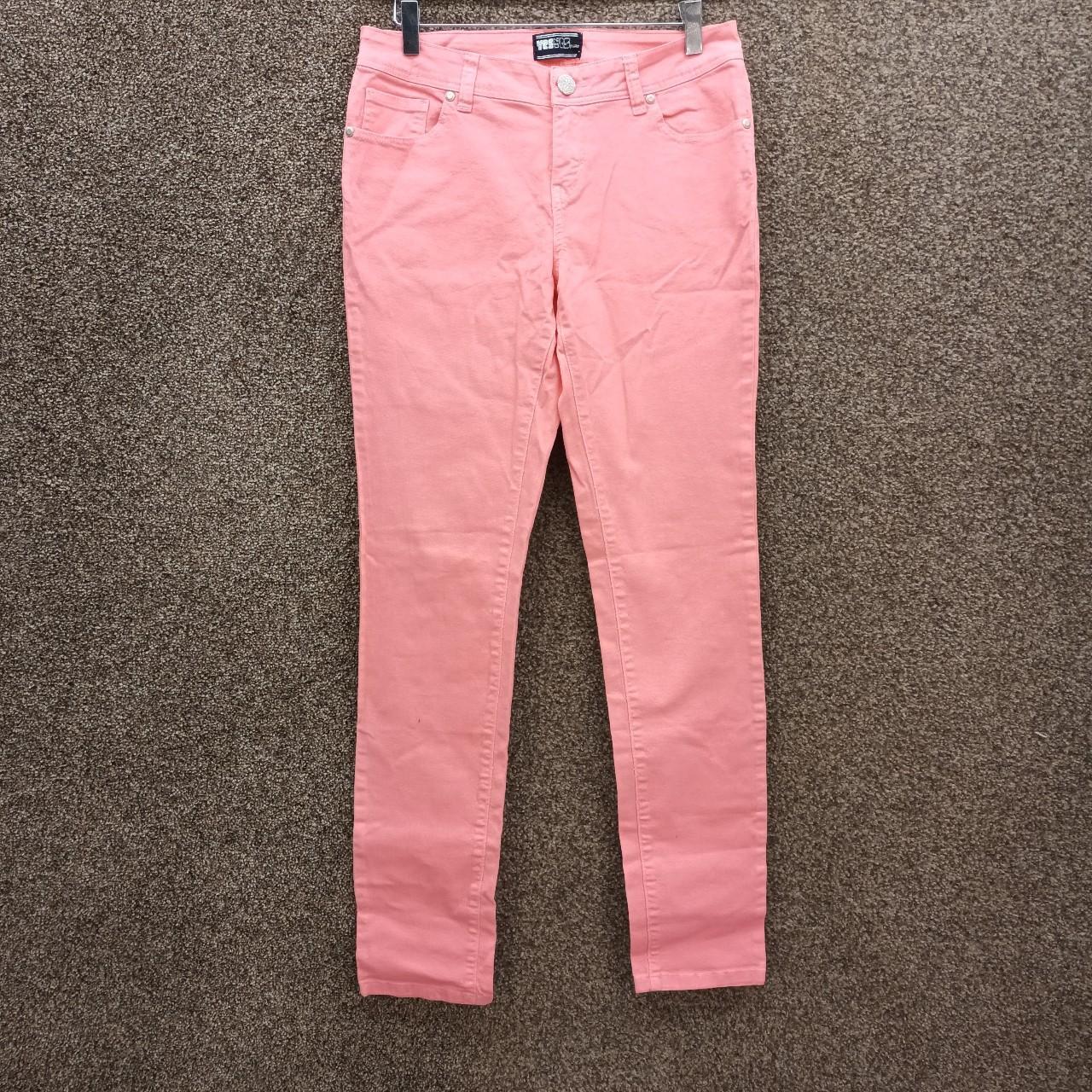 NEW LOOK LIGHT PINK SLIM JEANS STRETCH DENIM HIGH... - Depop