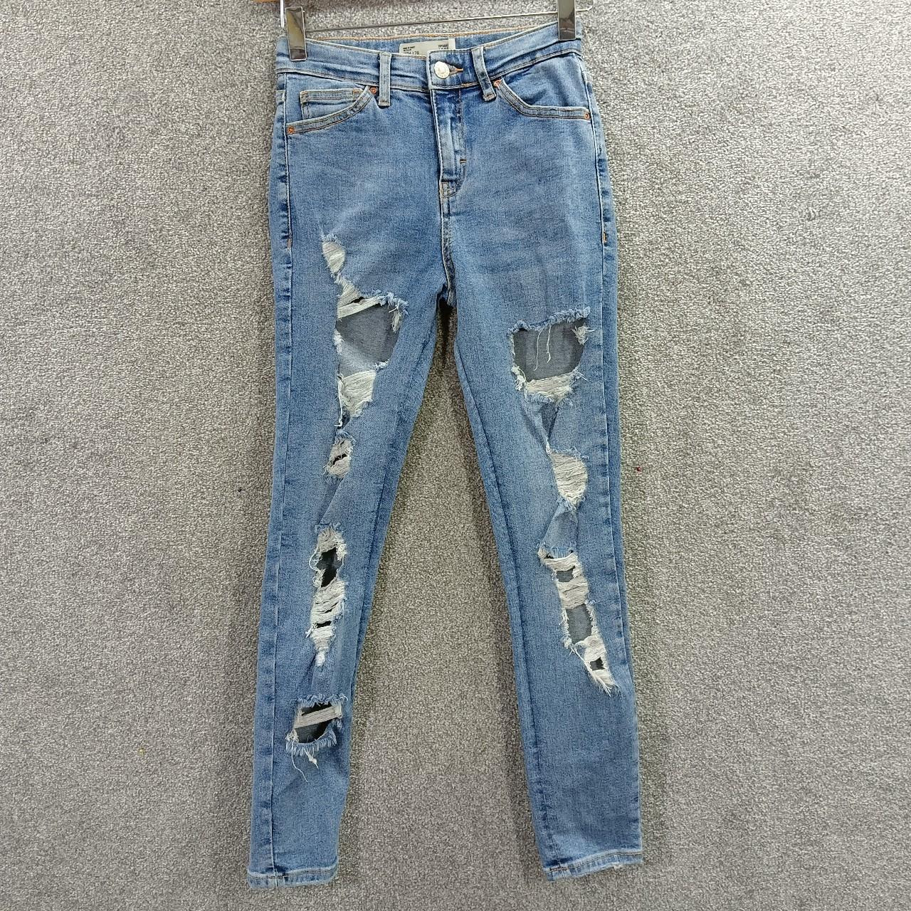 Topshop Women's Blue Jeans | Depop