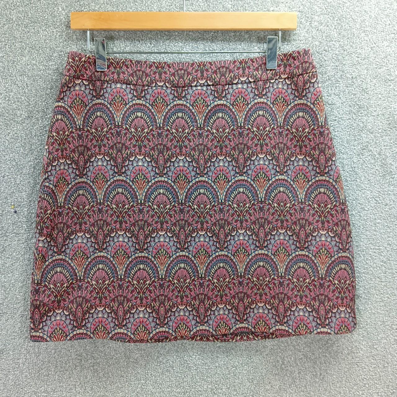 PAPAYA PINK FLORAL VINTAGE MINI SKIRT PATTERN DESIGN... - Depop