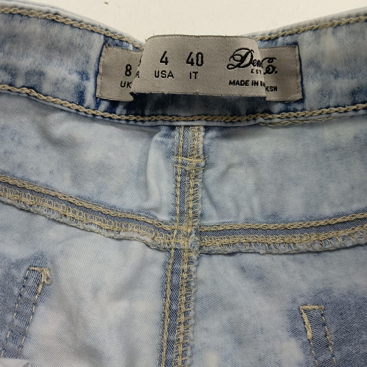 DENIM&CO LIGHT BLUE SKINNY JEANS ACID WASH HIGH... - Depop