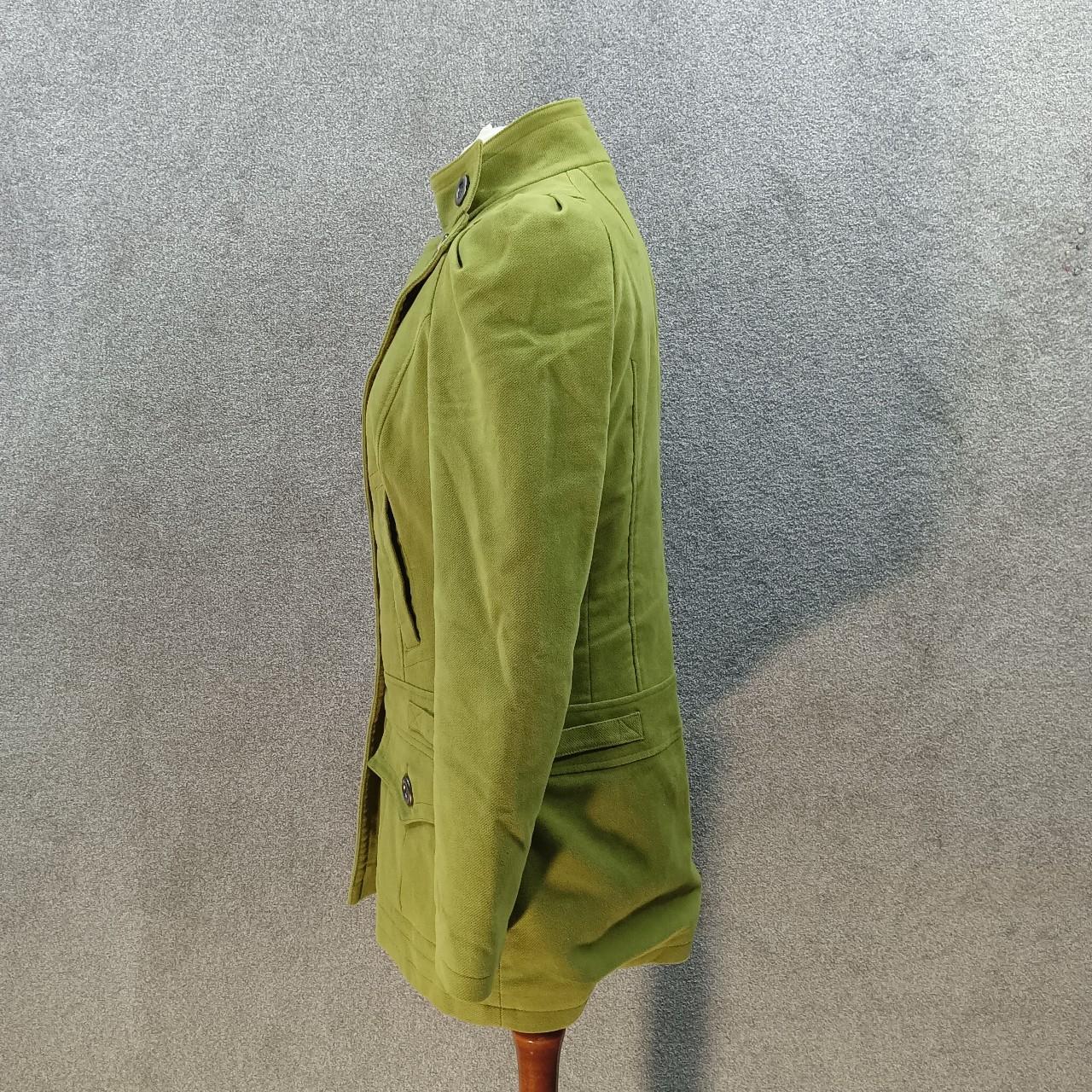 GEORGE BLACK WOOLY JACKET COAT HOODED THICK BUTTON... - Depop