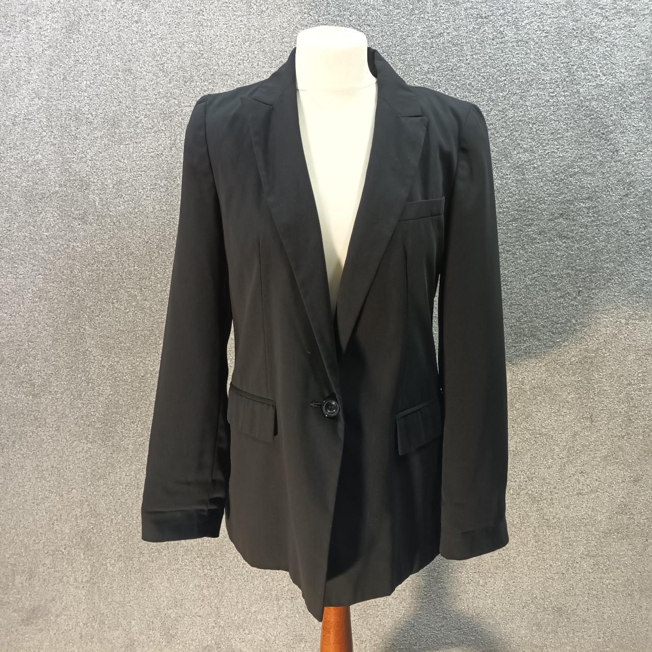 BHS SOPHIE GRAY BLAZER JACKET ONE BUTTON SHOULDER... - Depop