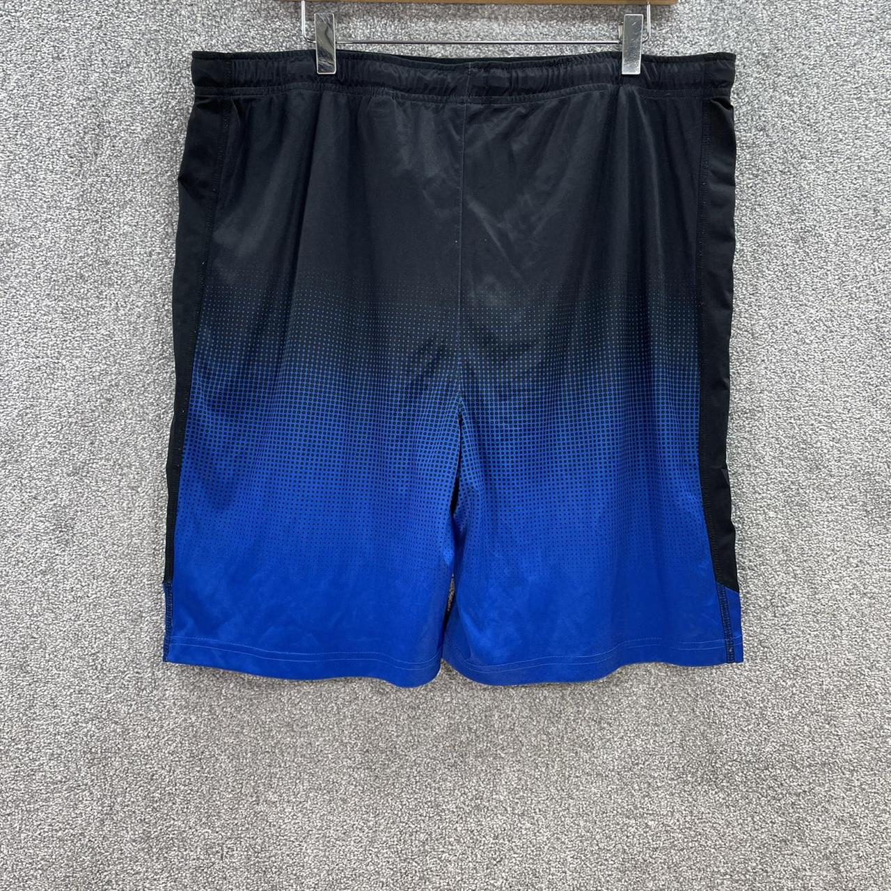 REEBOK BLACK BLUE BASKETBALL SHORTS LONGLINE Y2K GYM... - Depop