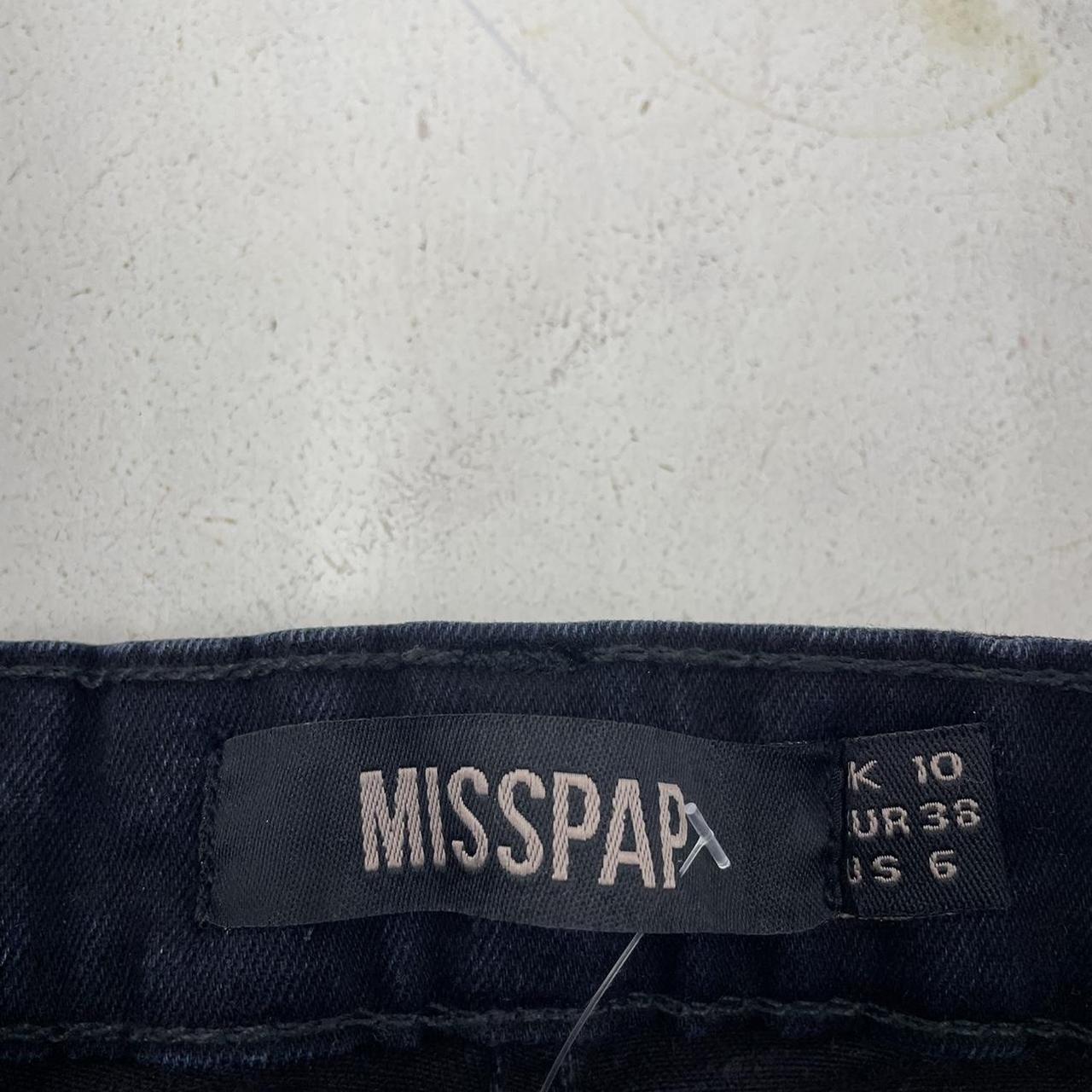 MISSPAP NAVY BLUE SKINNY JEANS RIPPED DISTRESSED... - Depop