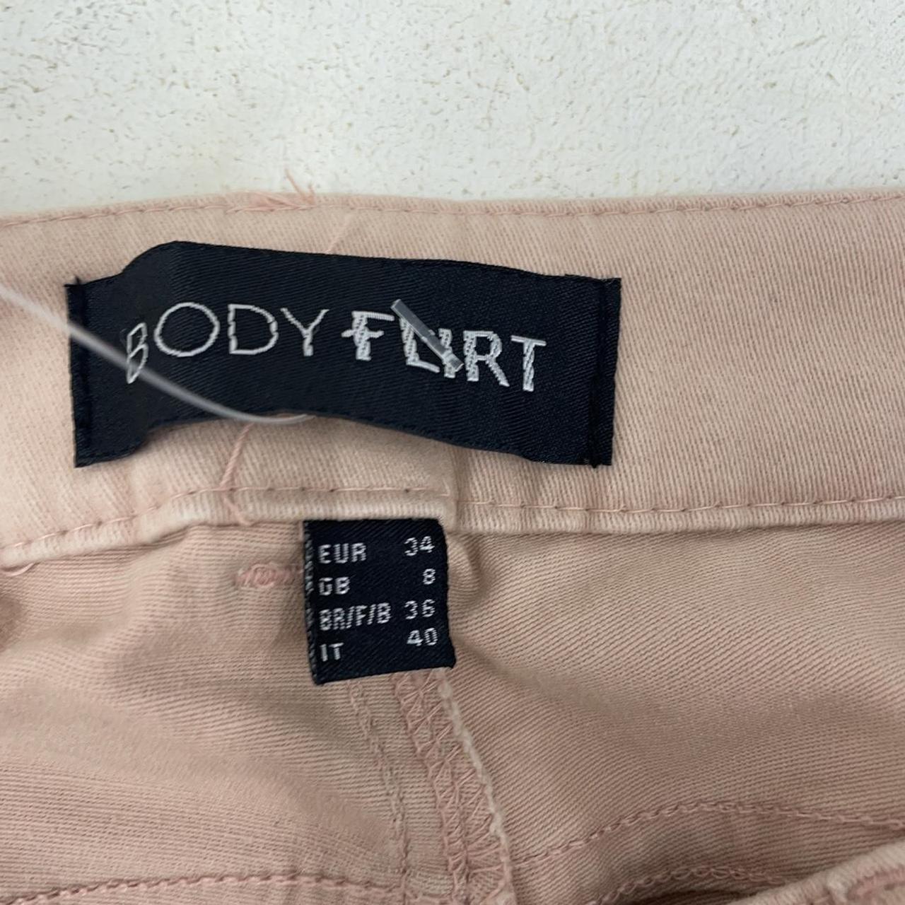 BODYFLIRT NUDE PINK DENIM SLIM JEANS LOW WAIST... - Depop