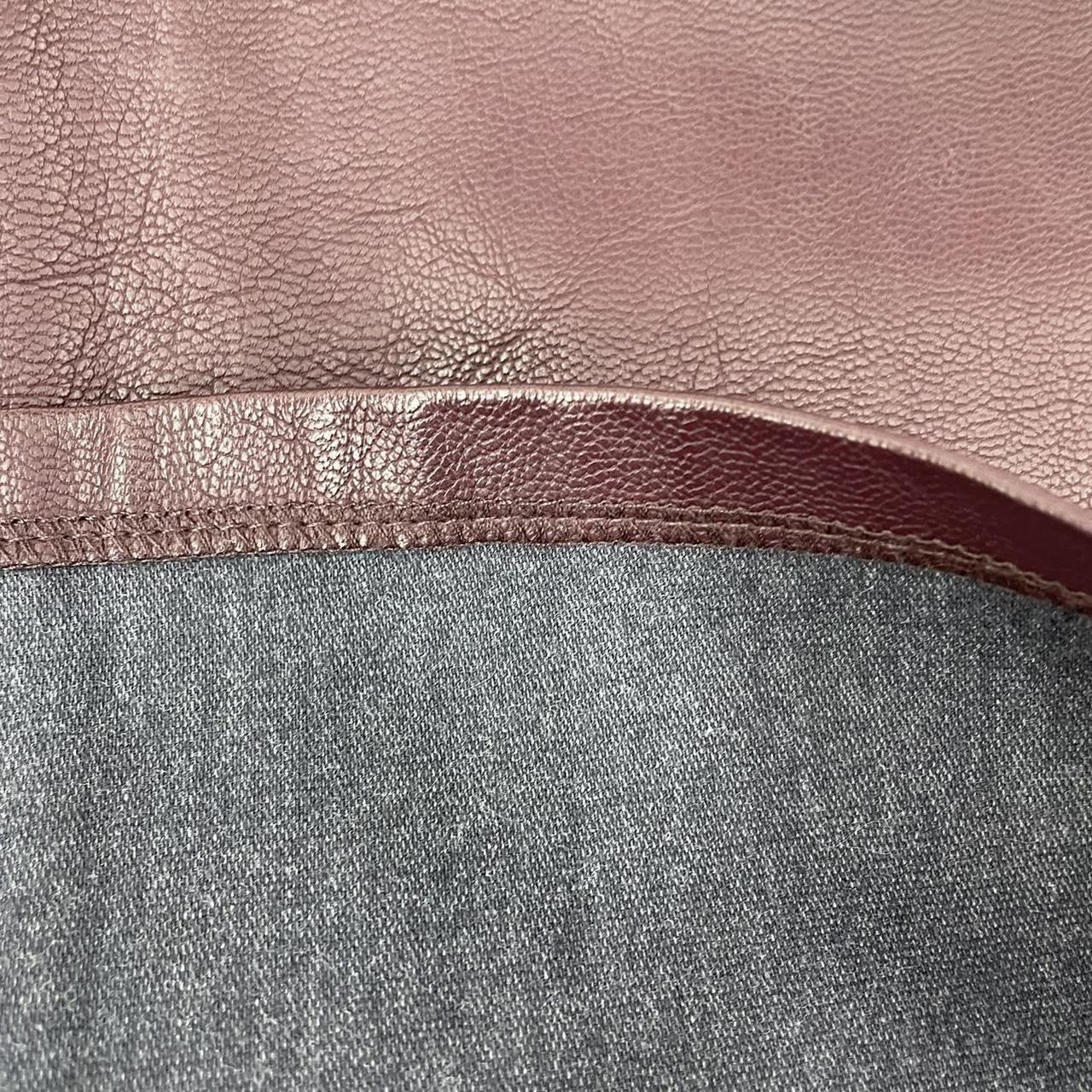 NEW LOOK BURGUNDY LEATHER MINI SKIRT FLORAL... | Depop