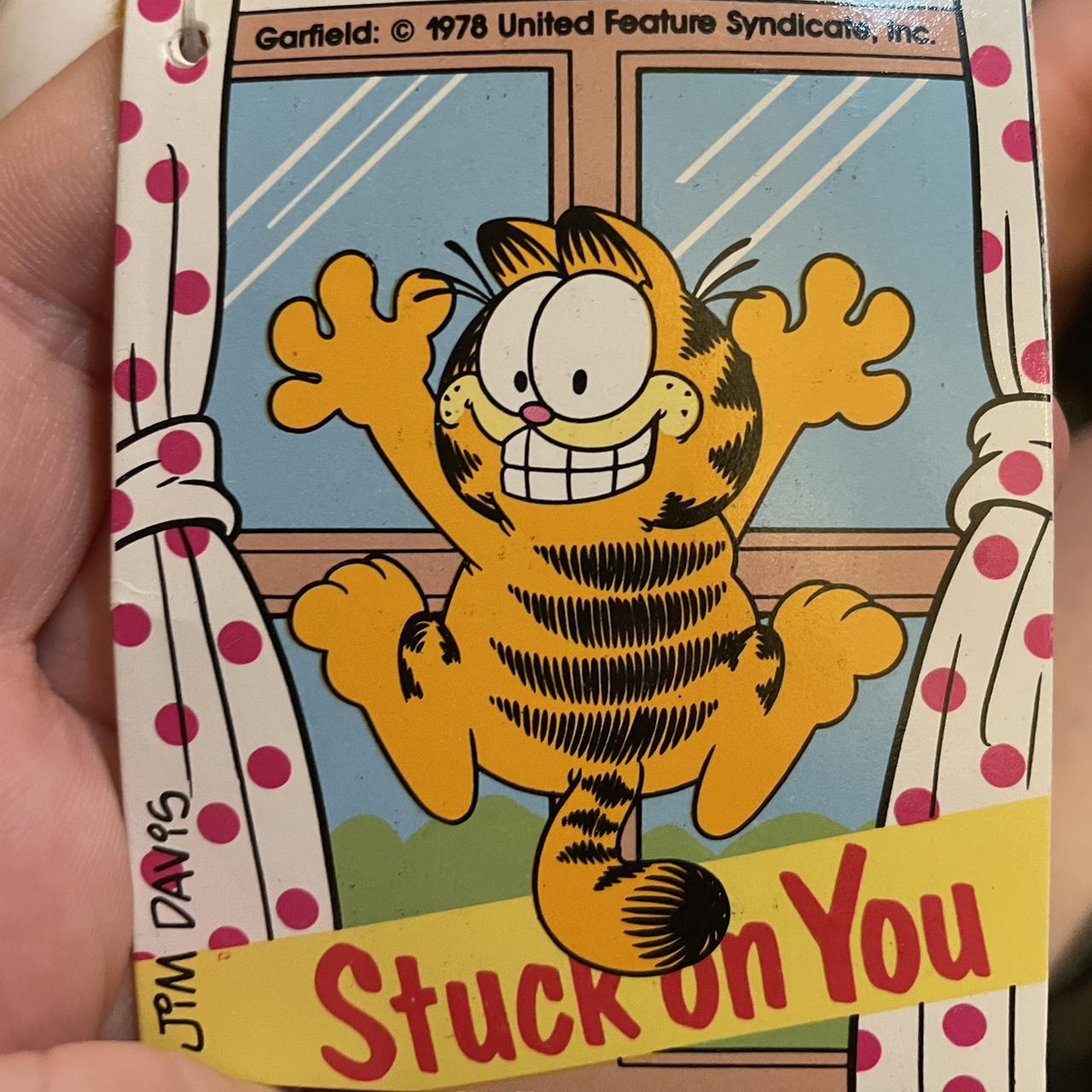 Garfield stuck on you window cling plush missing... - Depop