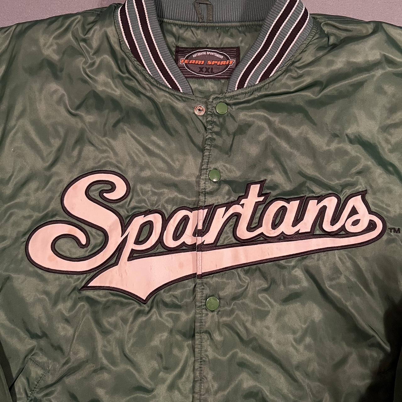 Why 2K, Michigan State University button up puffer... - Depop