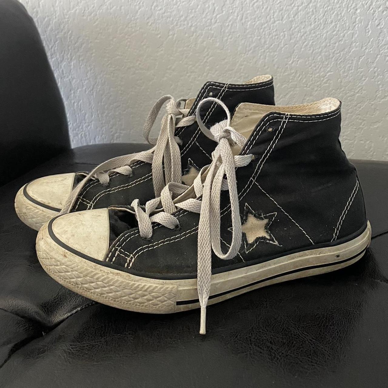 converse one star high top sneakers -size 3/3.5,... - Depop