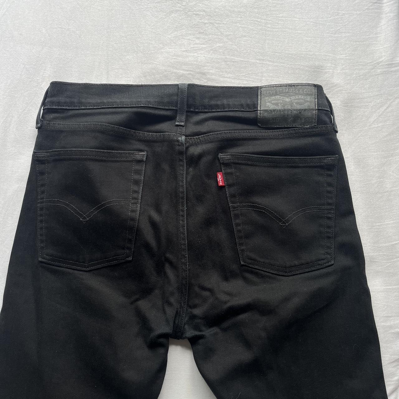 authentic levi straight leg black jeans w32... - Depop