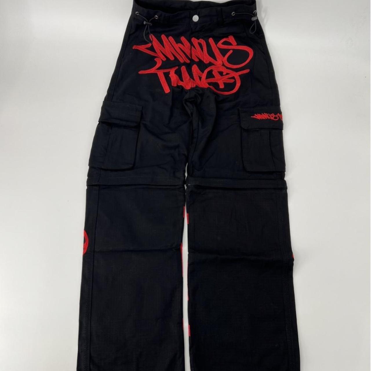 Red minus two cargos Brand new Red on black Only... - Depop