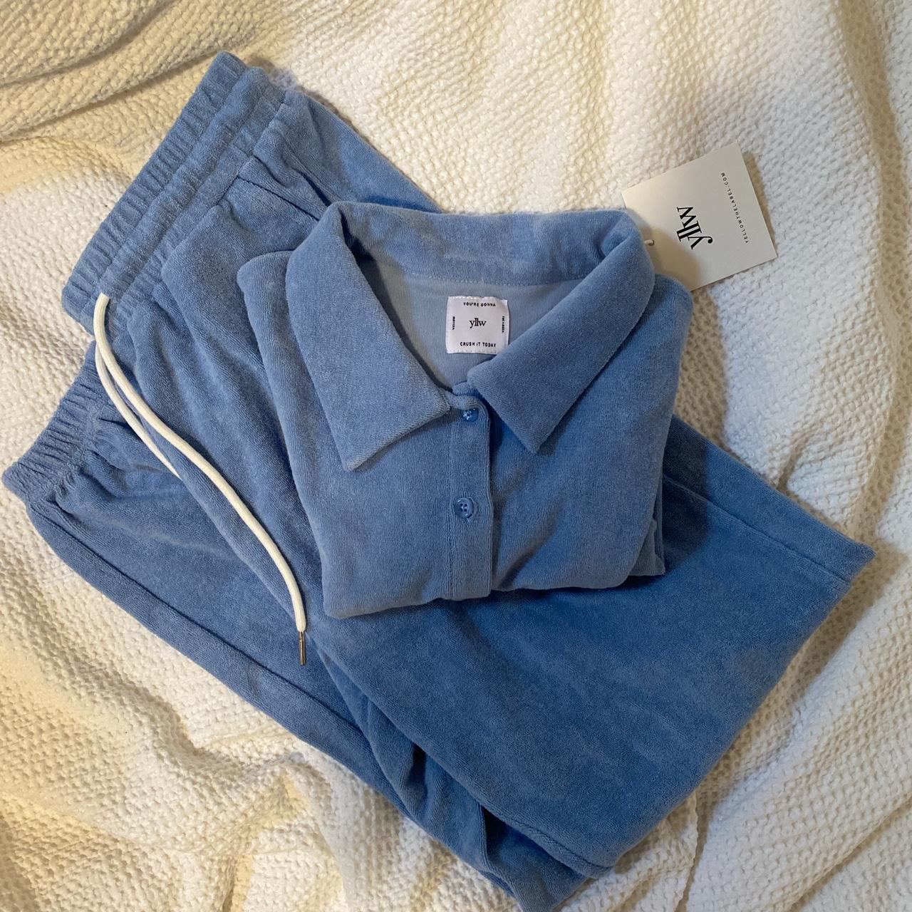 Terry cloth matching set (top & joggers) - a gift... - Depop