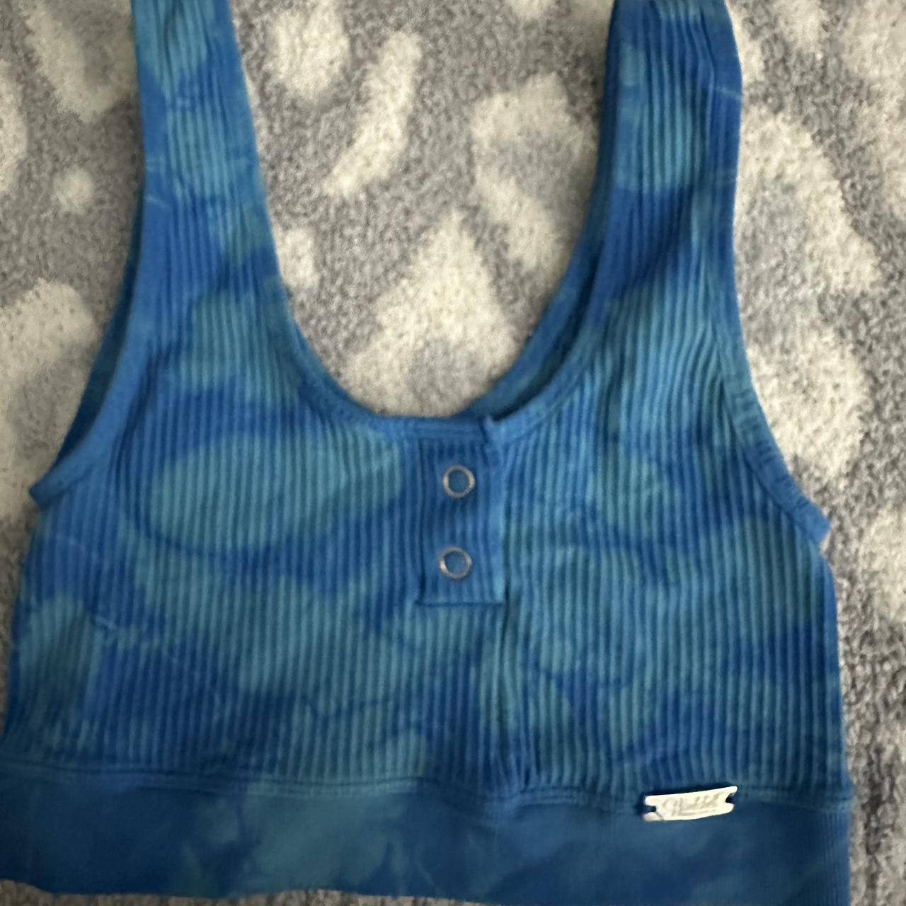 Blue Bombshell Sportswear Medium Sports Bra - Depop