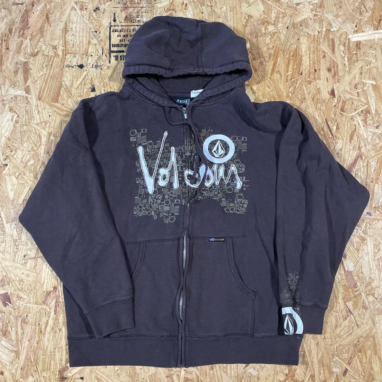 y2k Volcom Skater Brown Jacket L 24 x 27 #volcom... - Depop