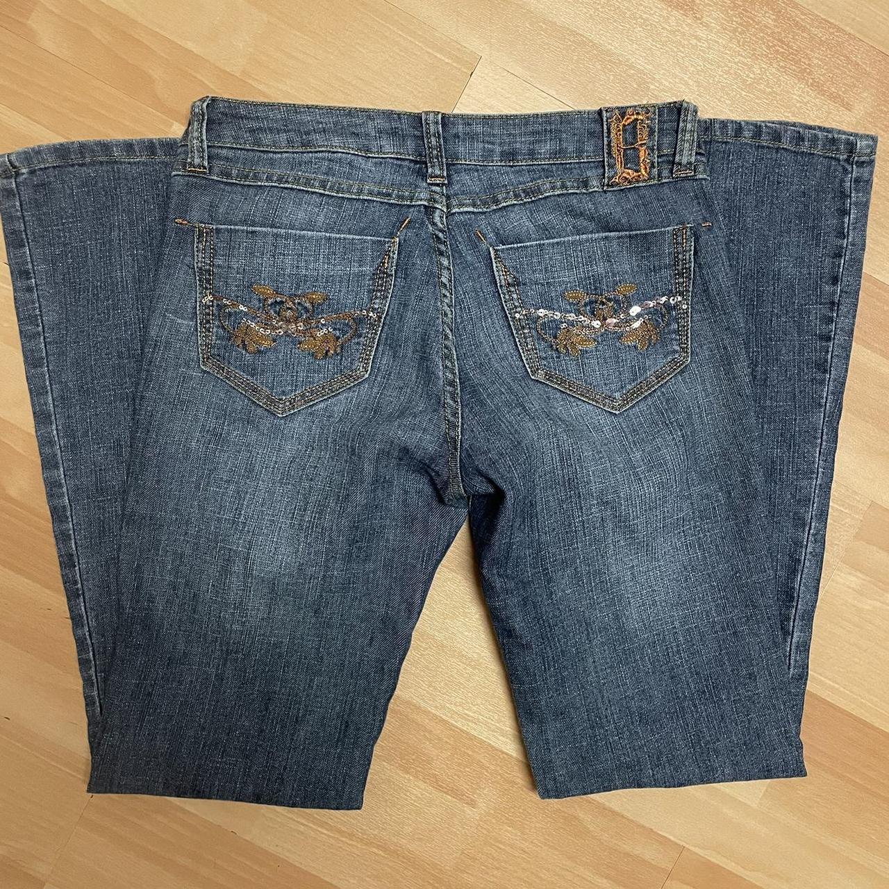 vintage boom boom jeans cute pocket designs and... - Depop