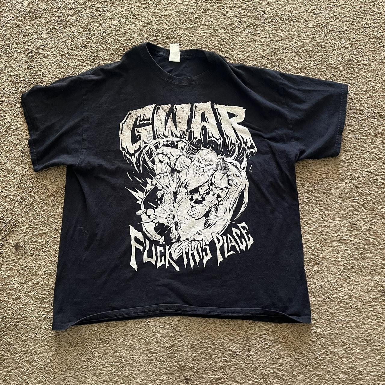 gwar shirt sz xl great condition ️willing to... - Depop