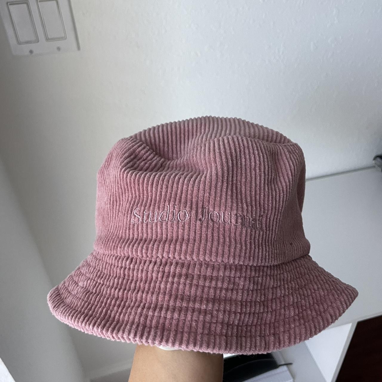 Pink Velvet Bucket Hat - Depop