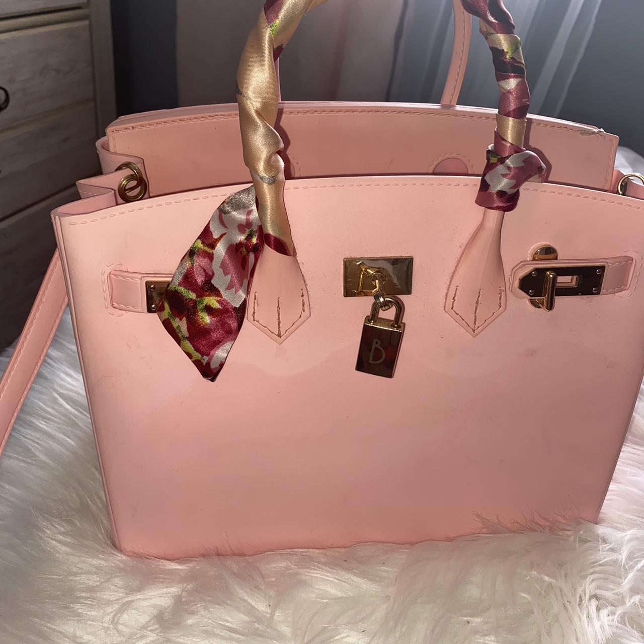 Pink Small Tote Bag| I call it a wanna be birkin... - Depop