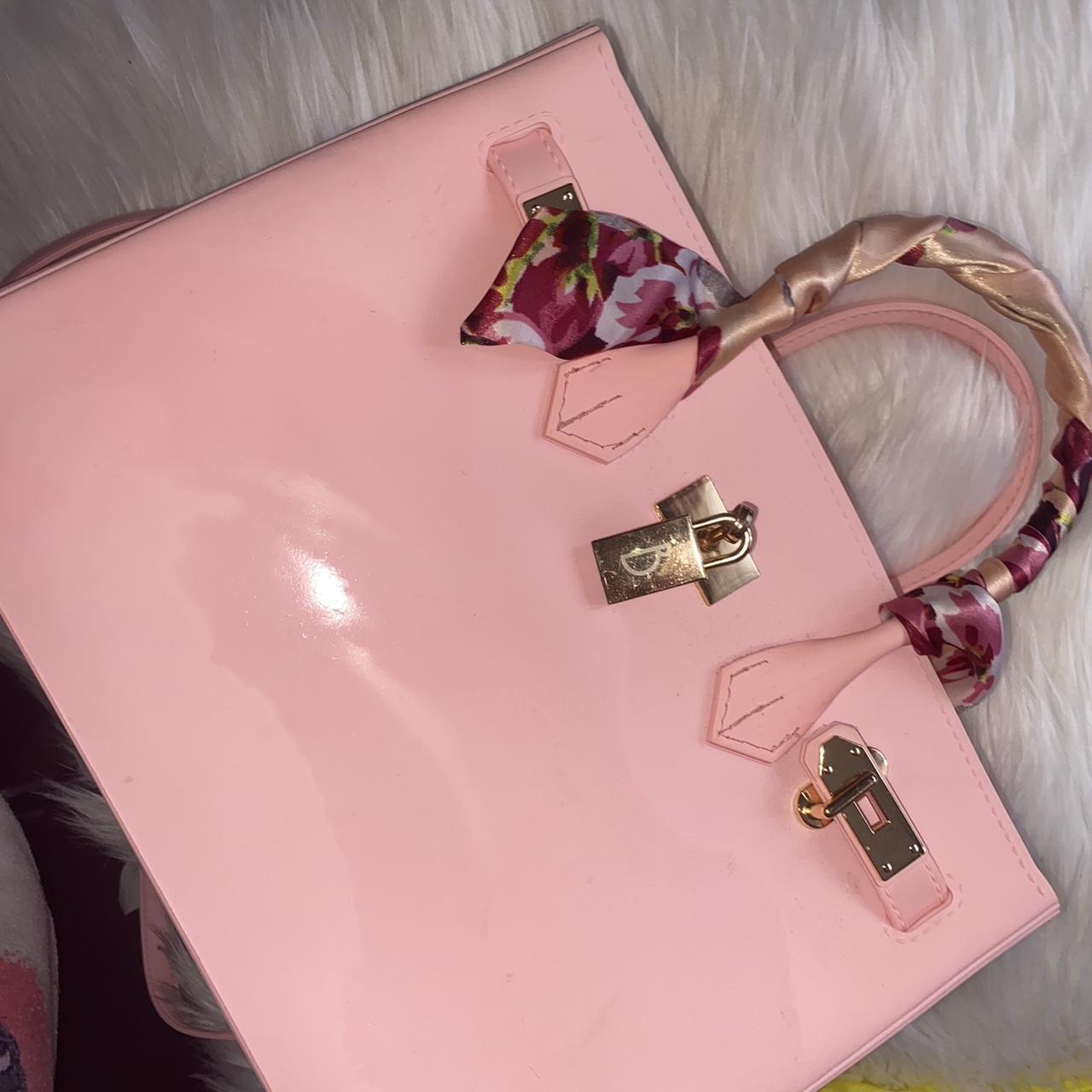 Pink Small Tote Bag| I call it a wanna be birkin... - Depop
