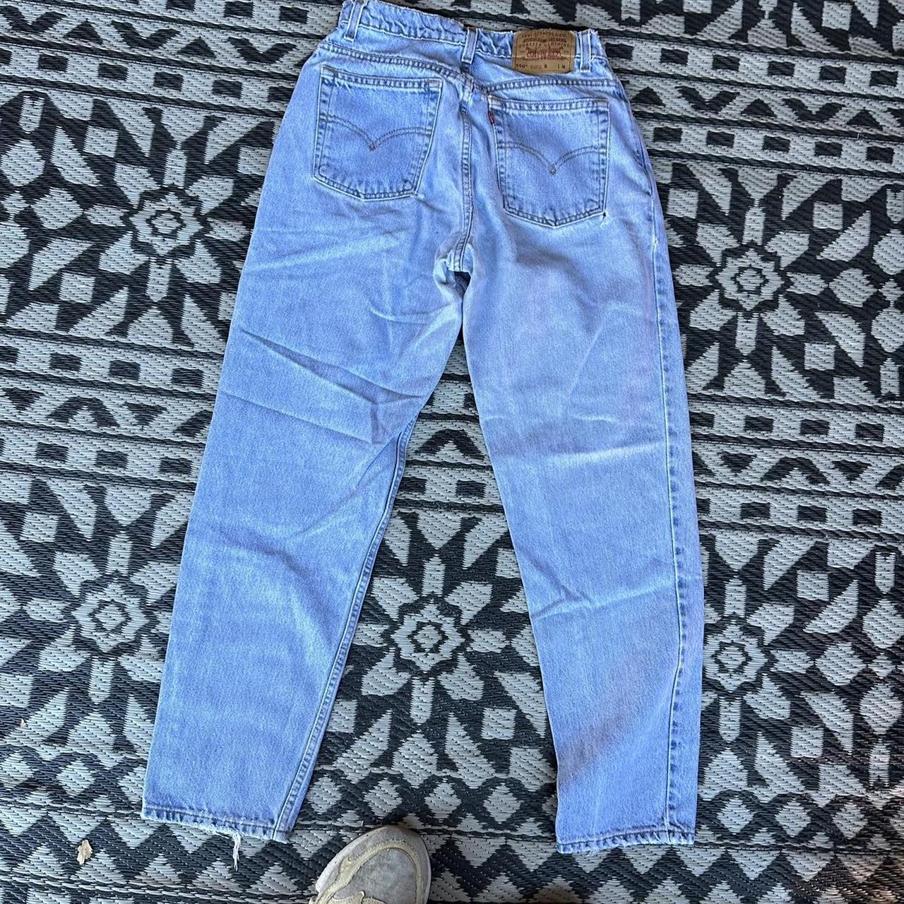 Vintage 550 90s light wash jeans Levi’s Waist 30... - Depop