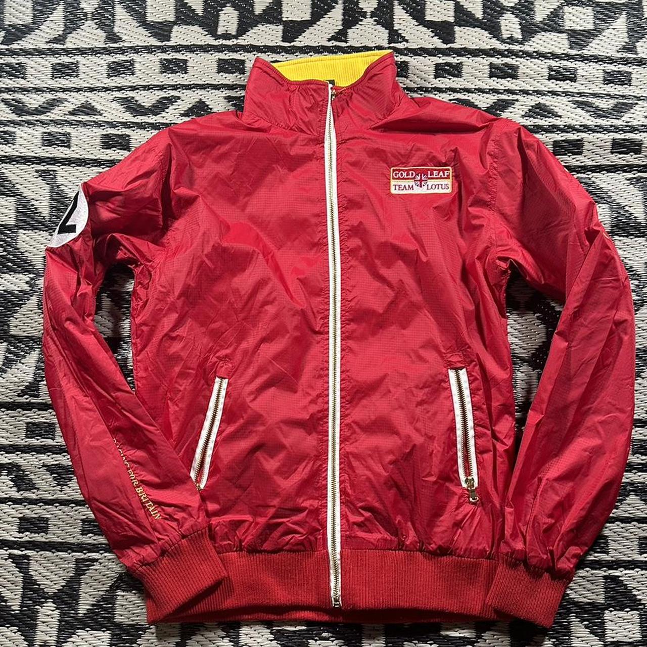 Vintage 90s gold leaf team lotus racing jacket - Depop