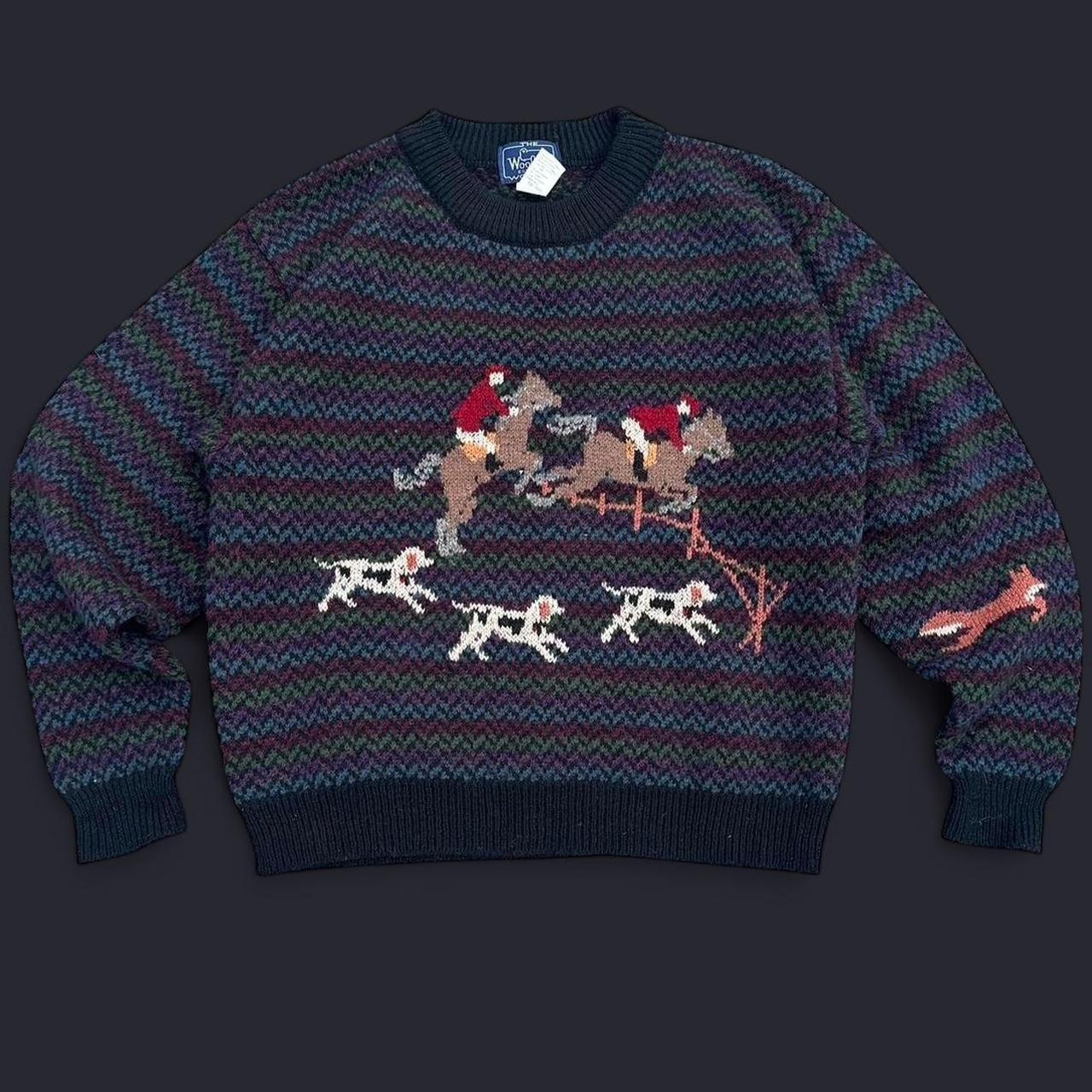 Woolrich horse riding sweater country club style... | Depop