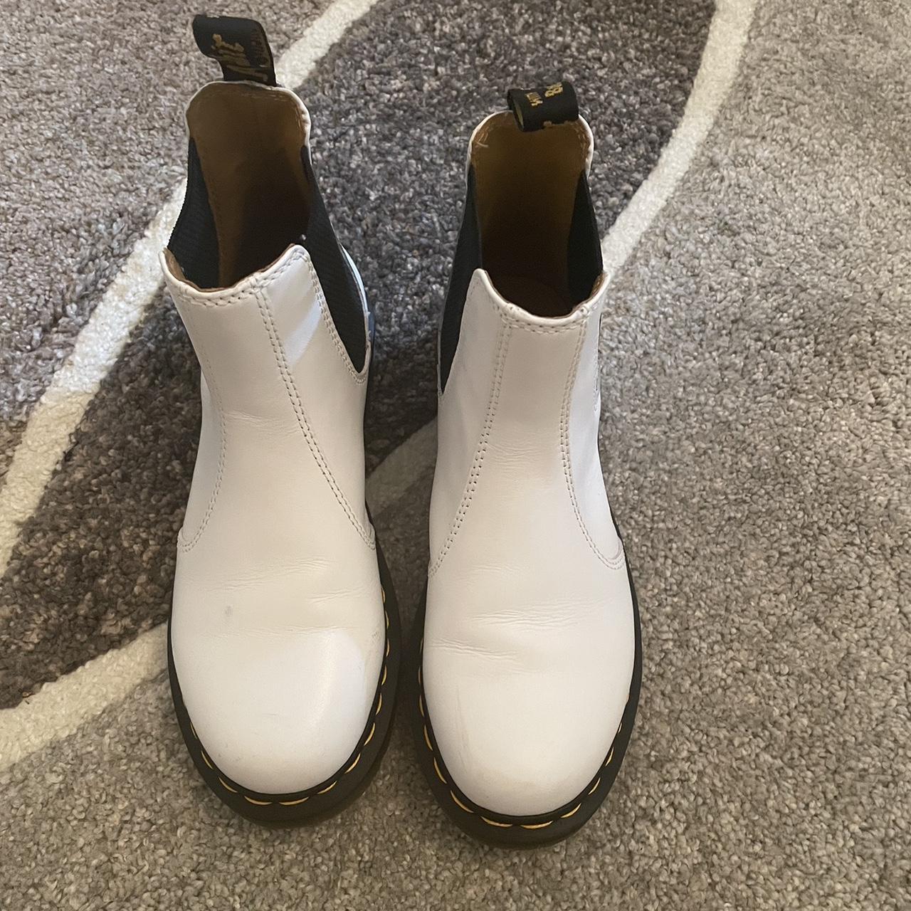 Dr. Martens Women's White Boots | Depop