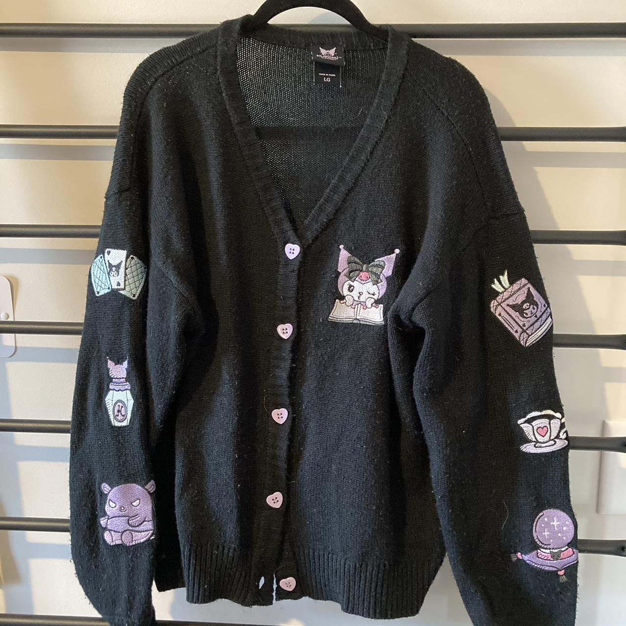 Hello Kitty Sanrio Kuromi cardigan. cute detailing... - Depop