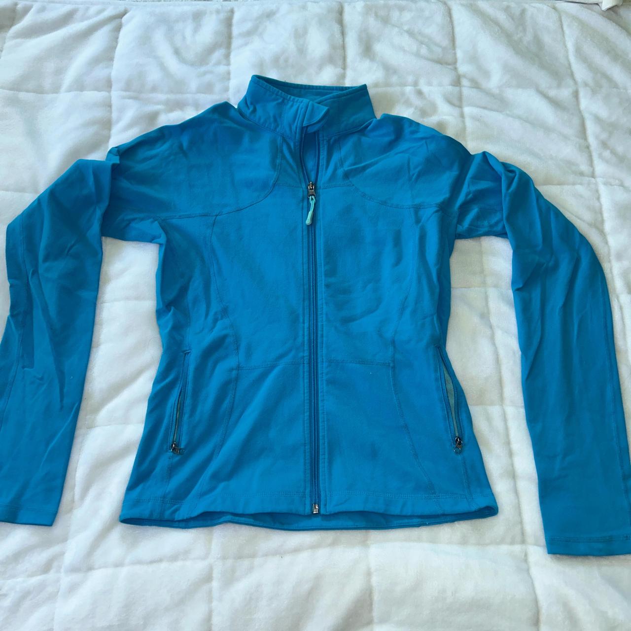 Blue Lululemon align zip up - Depop