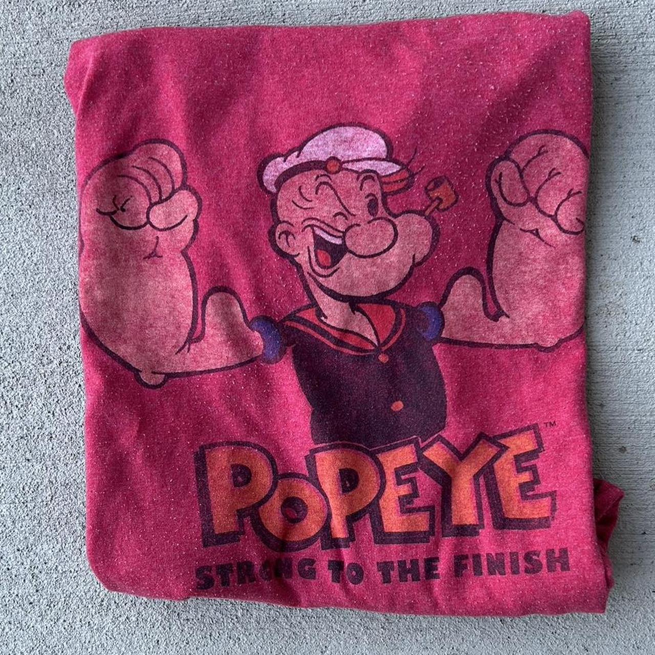 Popeye shirt. Tag is faded beyond oblivion but the... - Depop