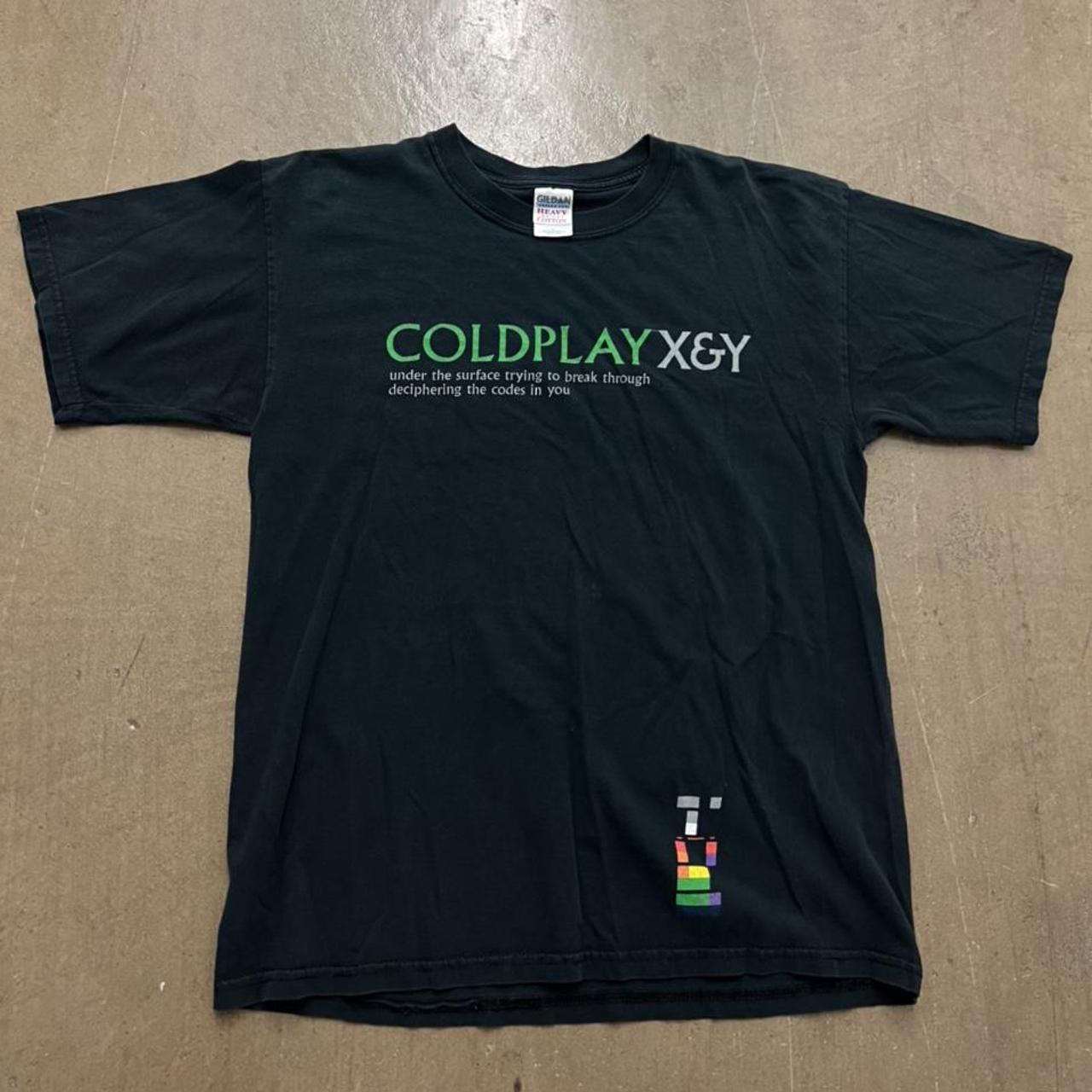 Vintage 2000s Coldplay X&Y Album Band Tee Shirt... - Depop