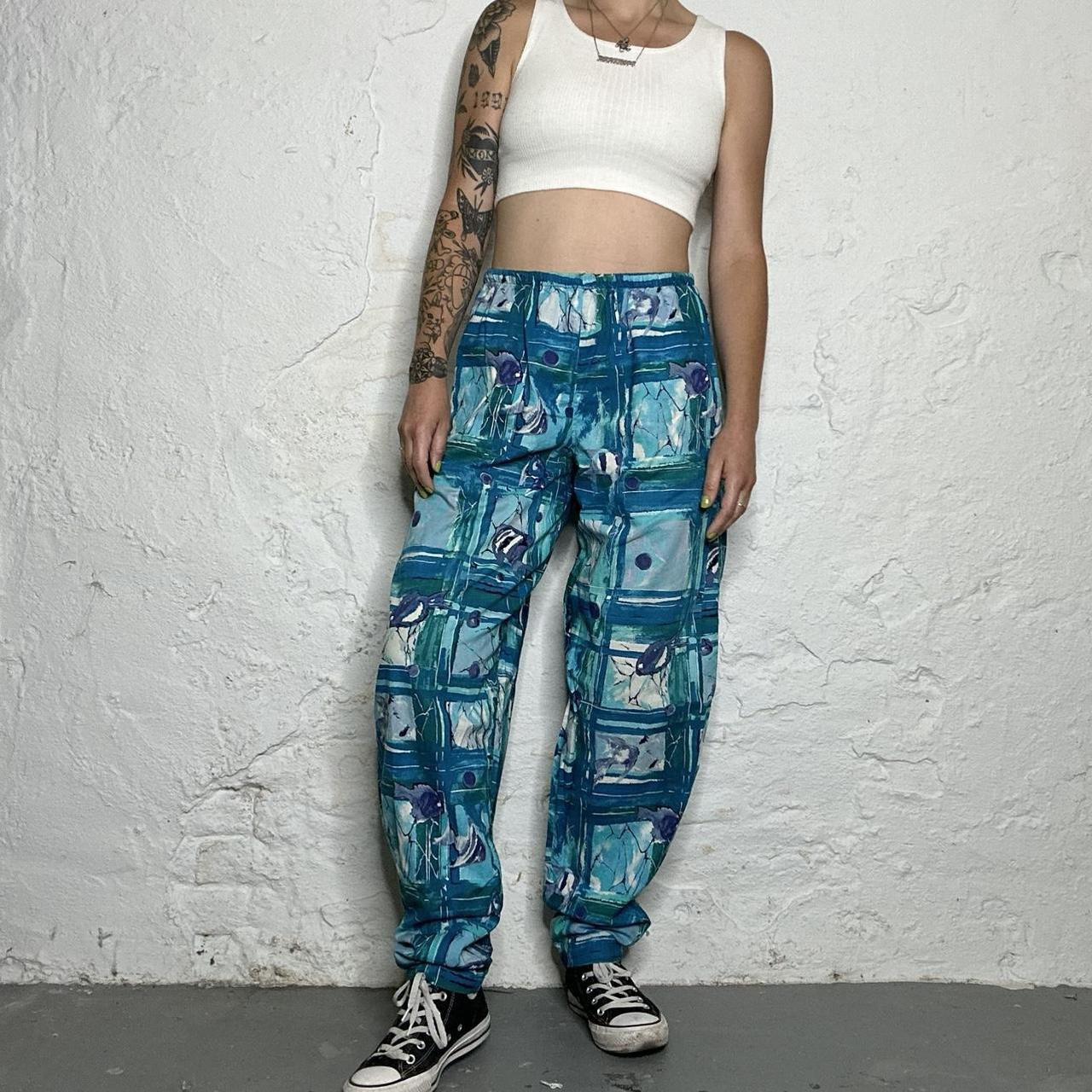 vintage 90s baggy fish pants mc hammer style, 80s... - Depop