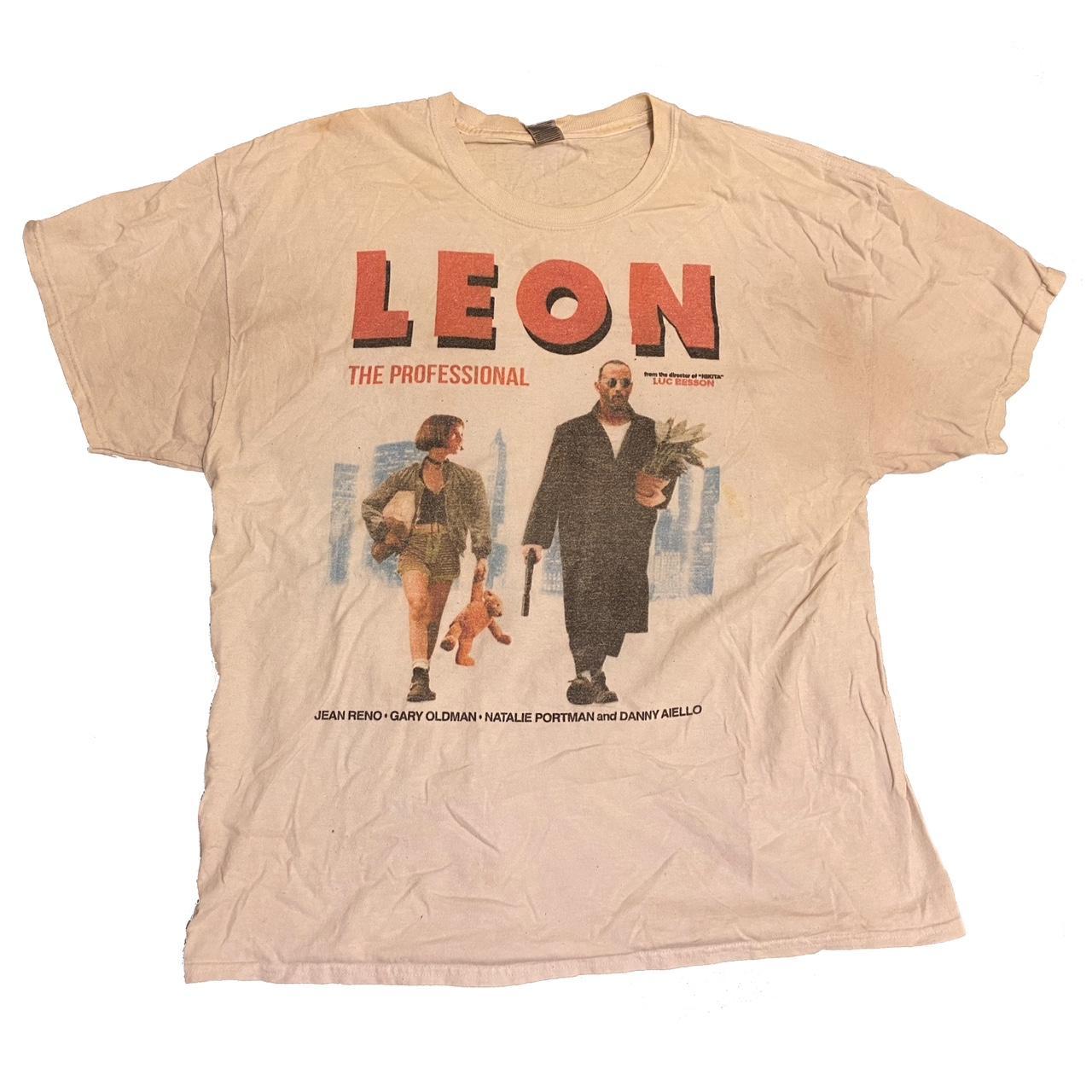 Léon the Professional men’s graphic tee size XL.... - Depop
