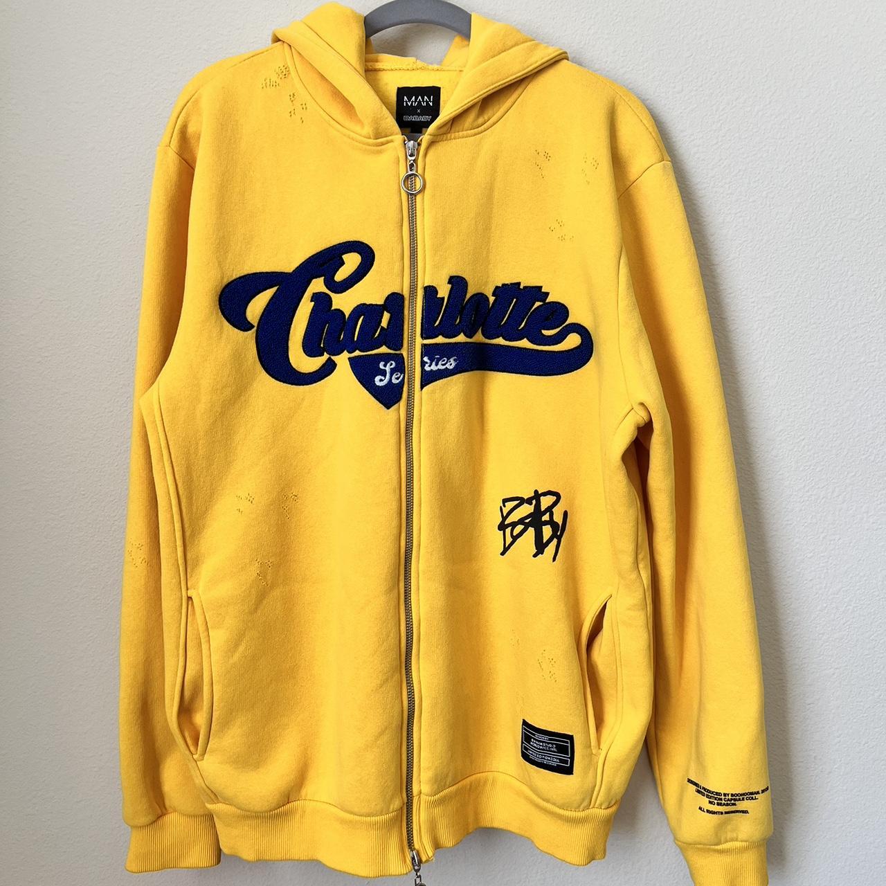 Distressed Charlotte DaBaby x BOOHOOMAN Hoodie with... - Depop