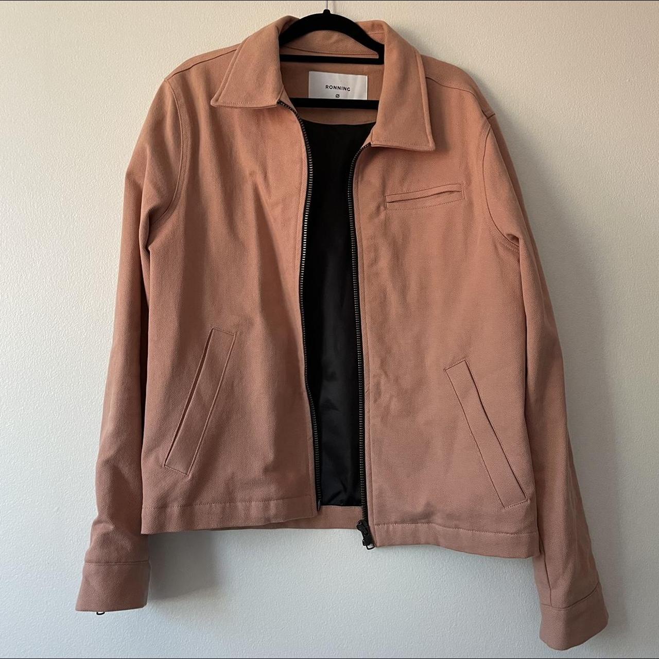 Ronning Salmon Pink Work Jacket Size S Mens utility... - Depop